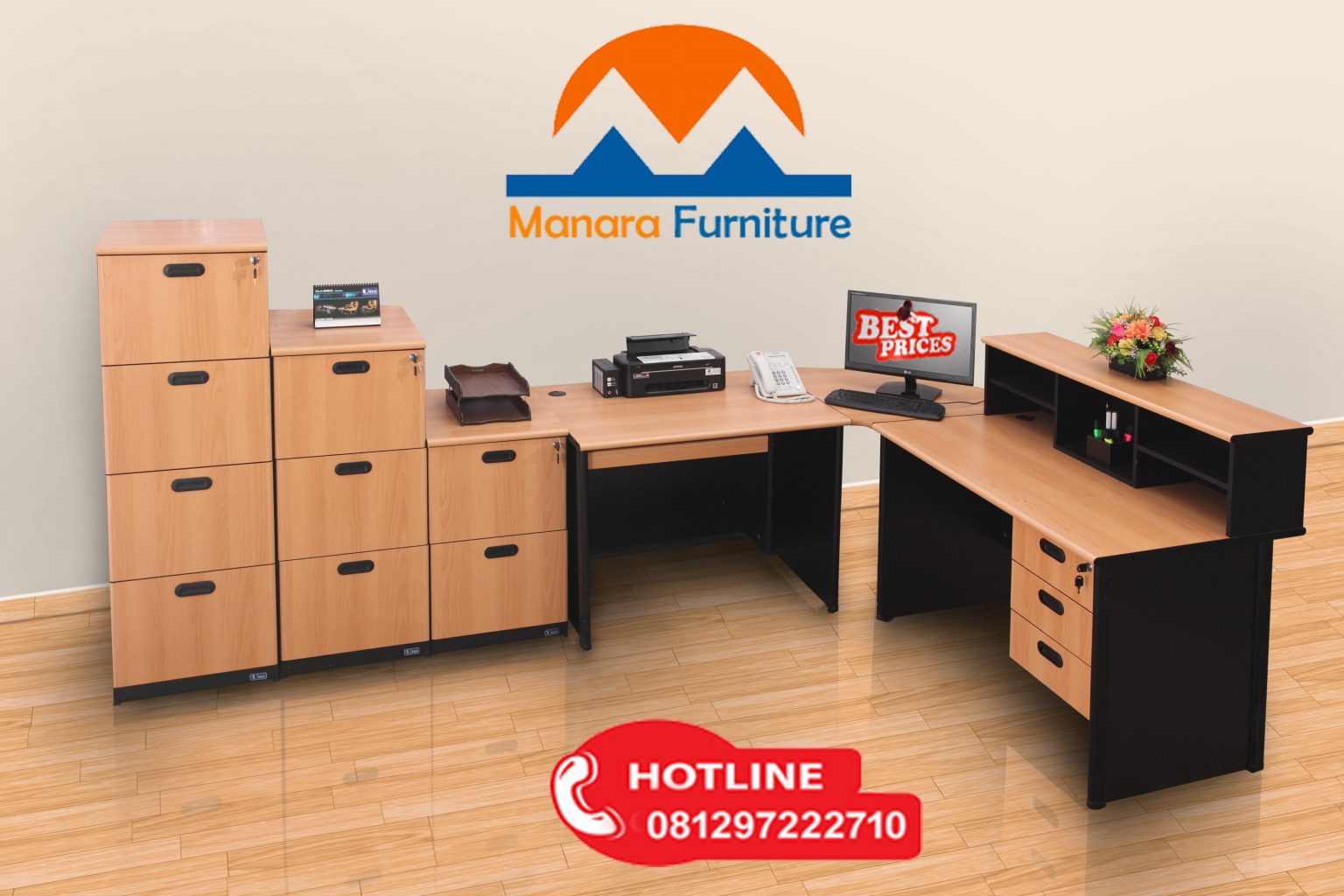 Distributor Meja Kantor Merk UNO - Manara Furniture